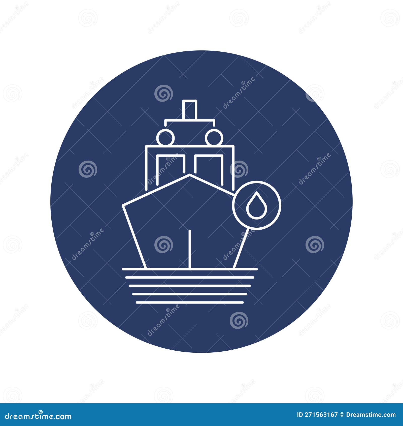 Oil, Petrol, Ship, Oil Transport Ship Icon Stock Vector - Illustration ...
