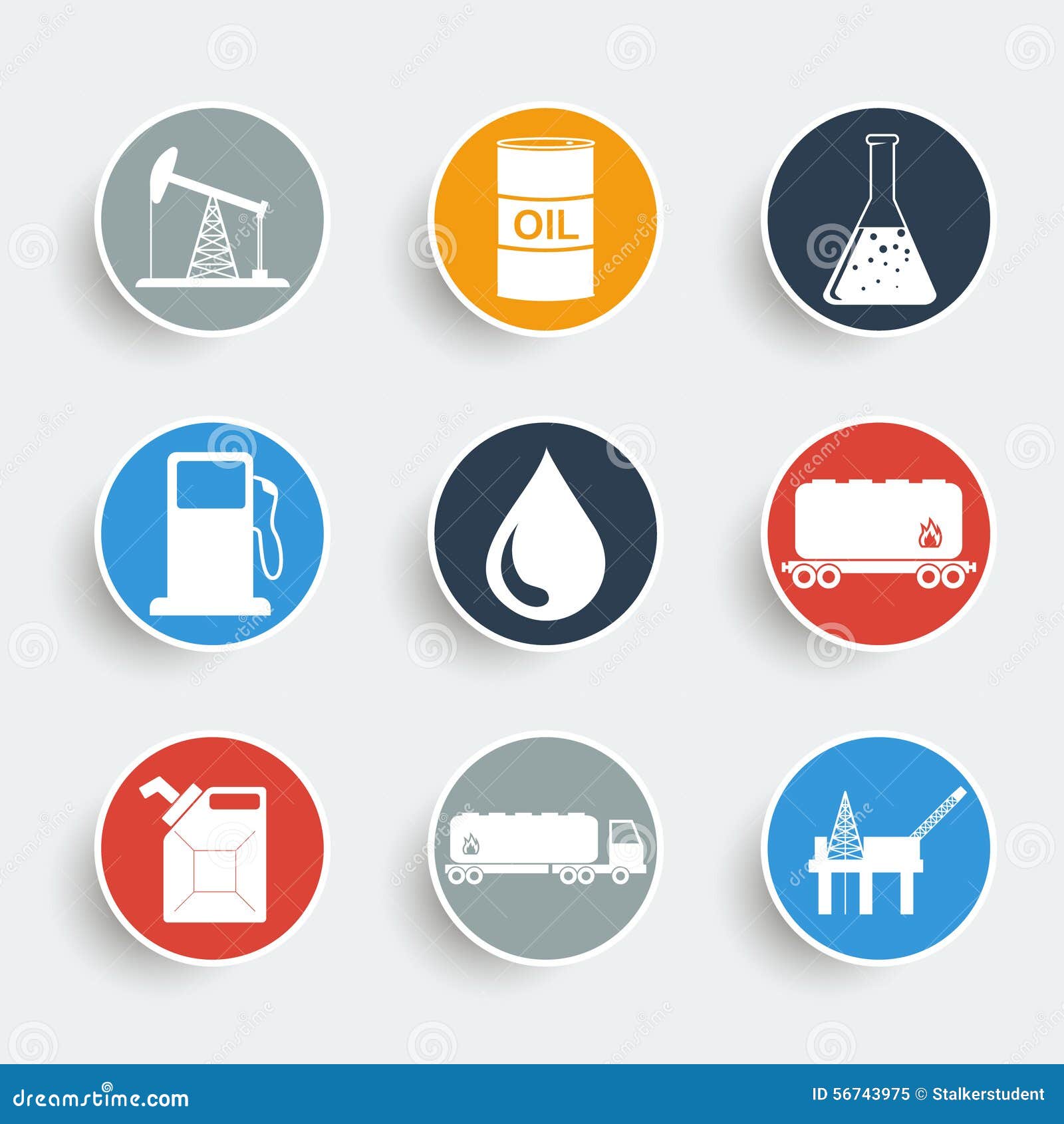 Oil and petroleum icon set stock illustration. Illustration of ...