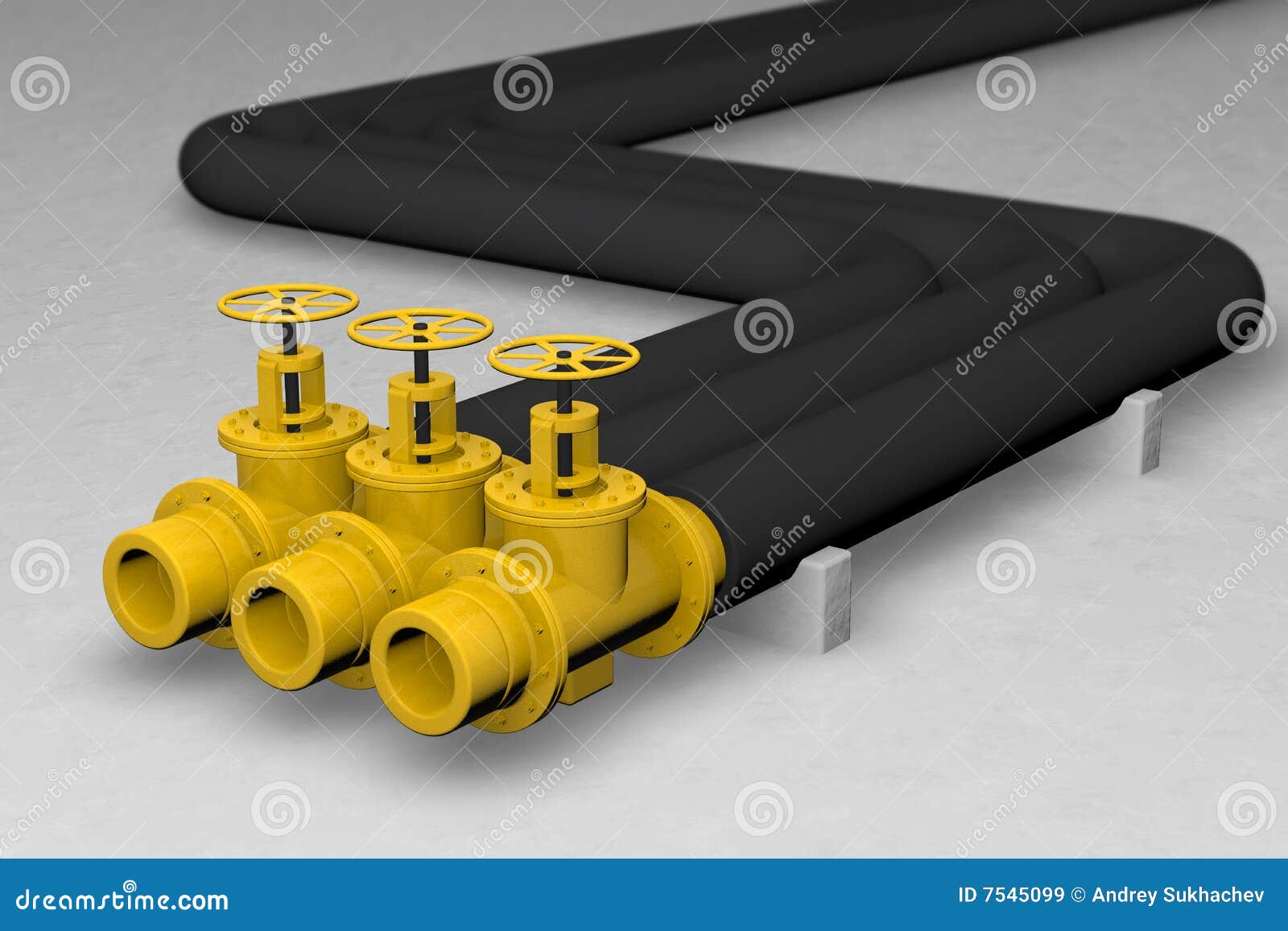Oil pipe stock illustration. Illustration of energy, exploration - 7545099