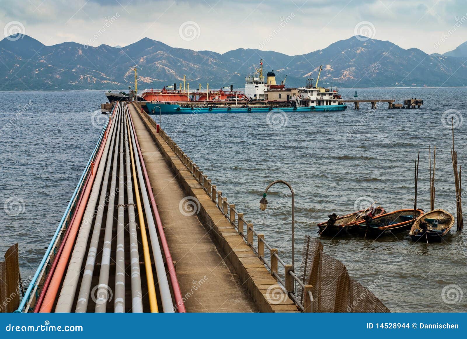 Oil pipeline and tanker stock photo. Image of tanker - 14528944