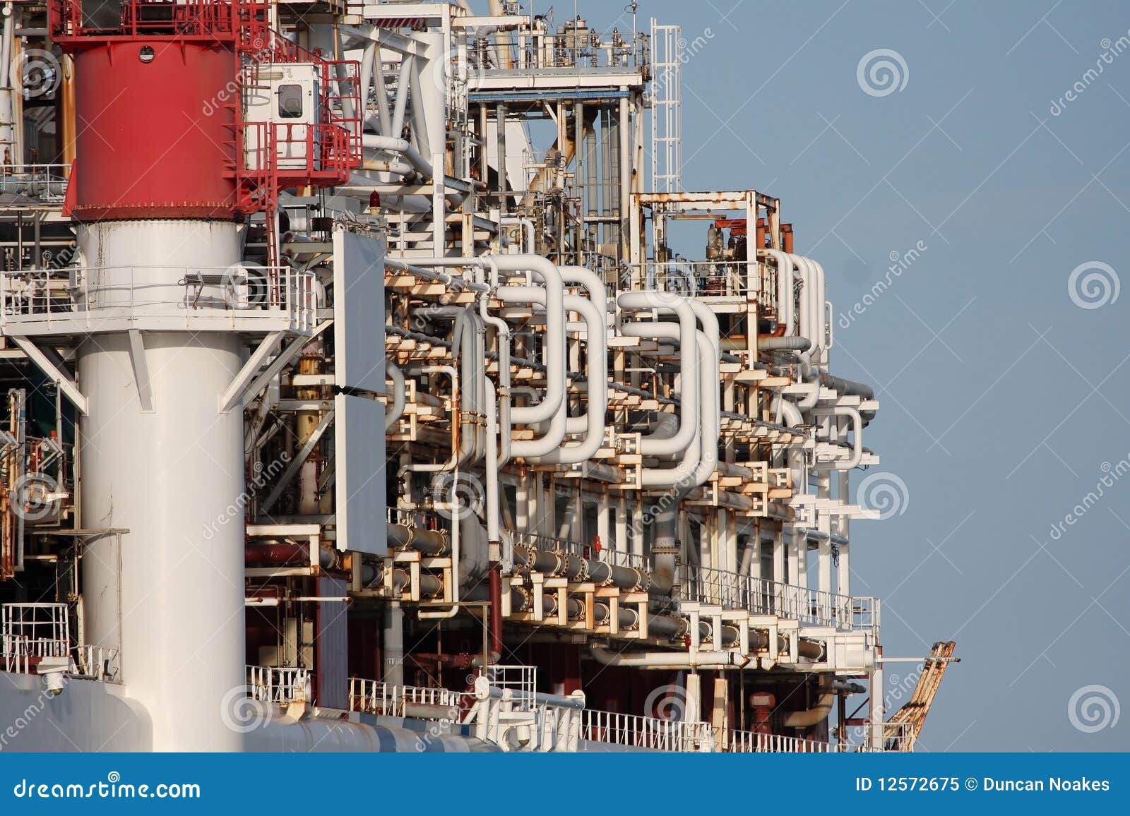 Oil Plant on Ship stock image. Image of factory, industrial - 12572675