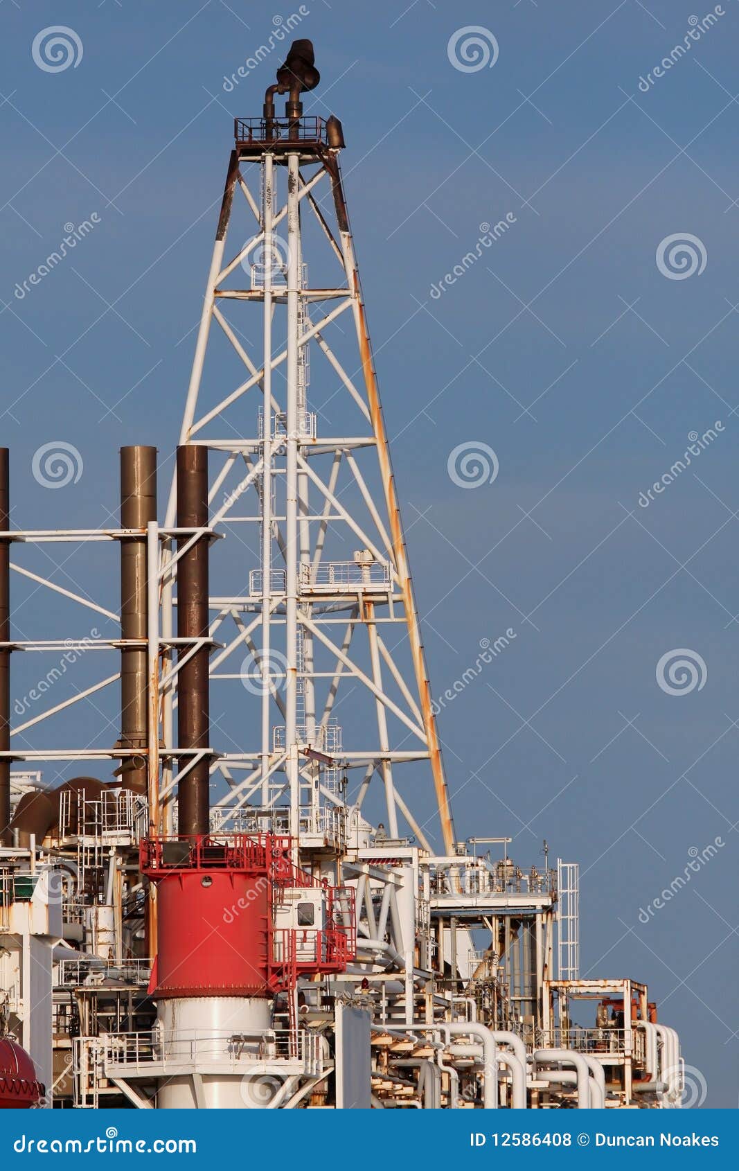 Oil Plant on Ship stock photo. Image of complex, line - 12586408