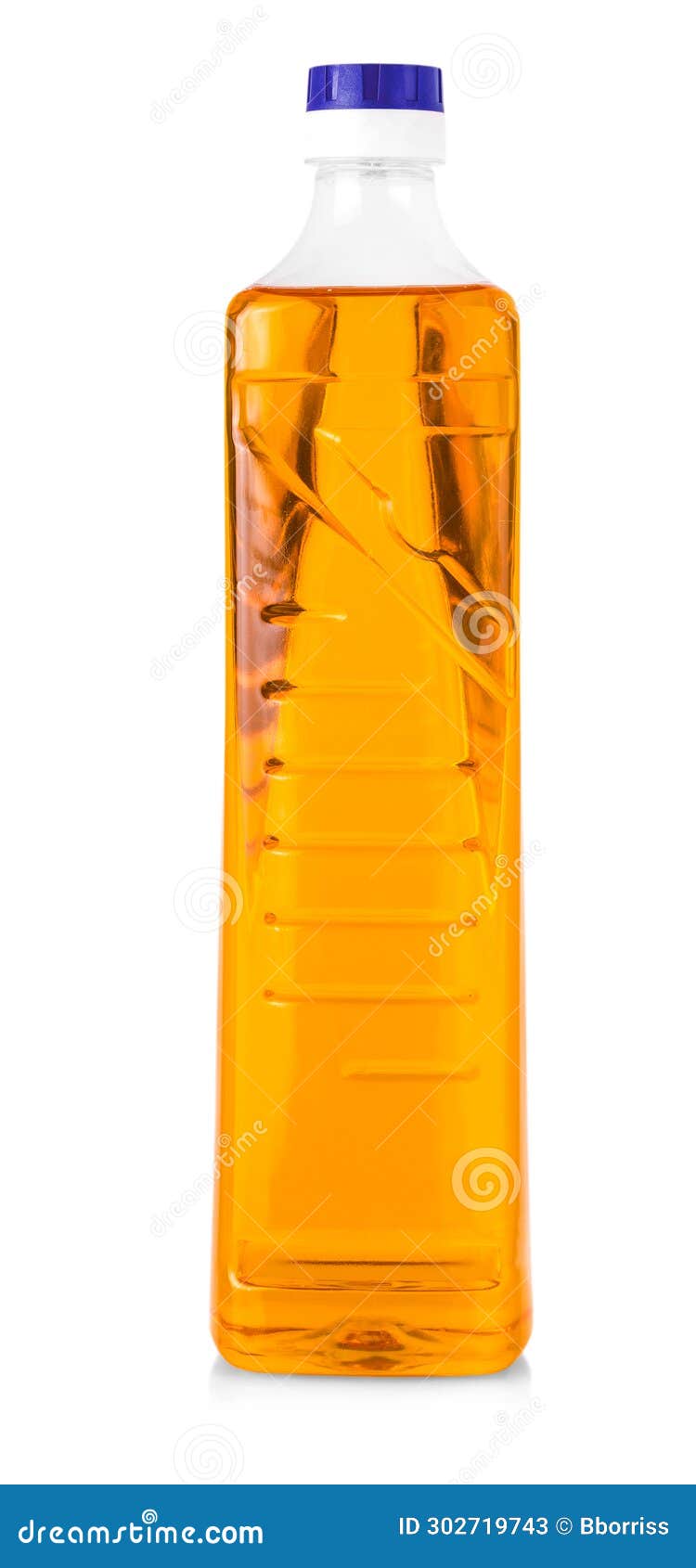Oil in Plastic Bottle Isolated on White Background Stock Image - Image ...