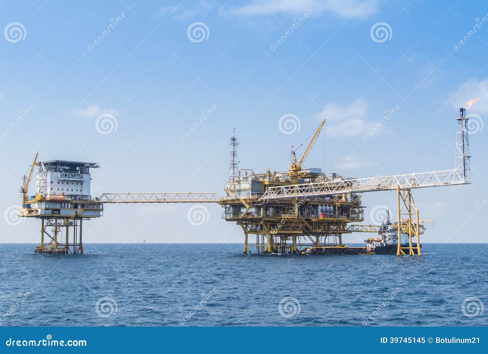 Oil platform stock image. Image of petroleum, exploration - 39745145
