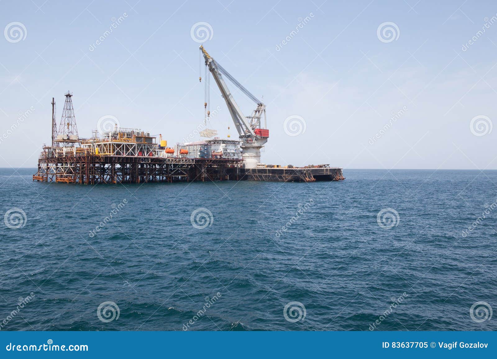 Oil Platform and Tanker Ship Stock Image - Image of ocean, brazil: 83637705
