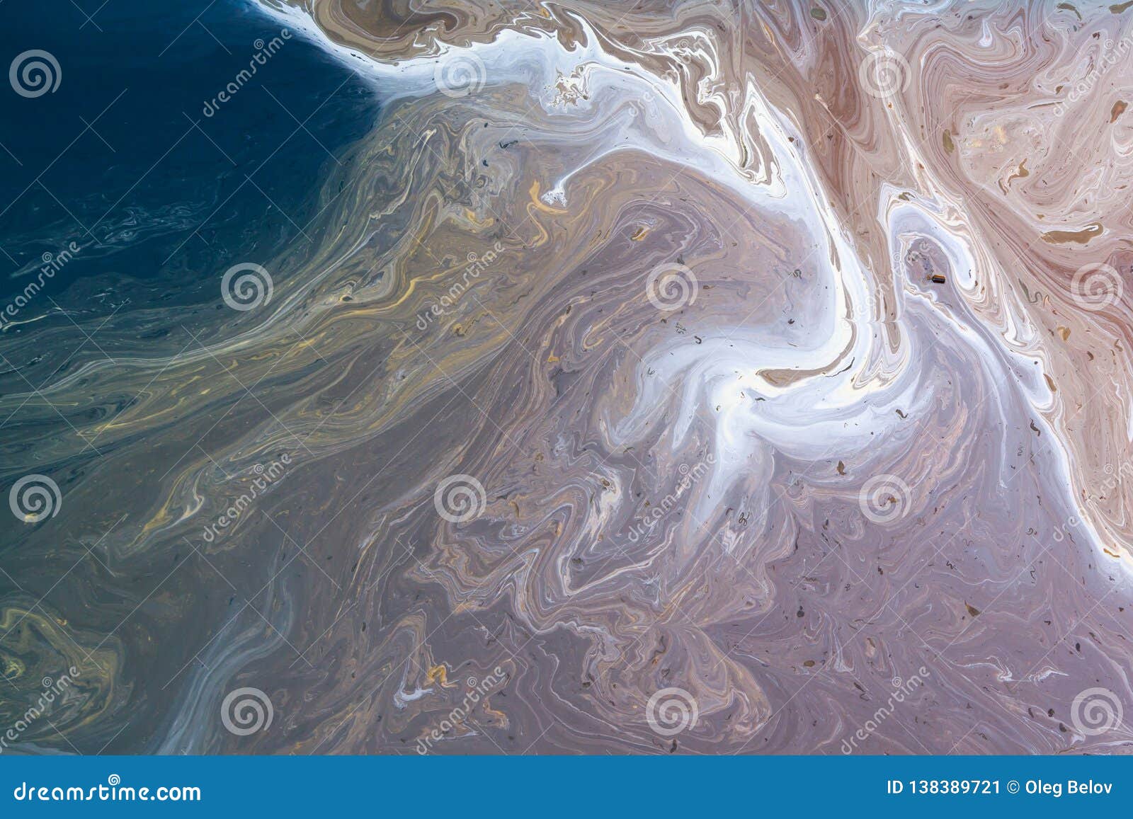 Oil Polluted Ocean Surface As Background or Backdrop Stock Image ...