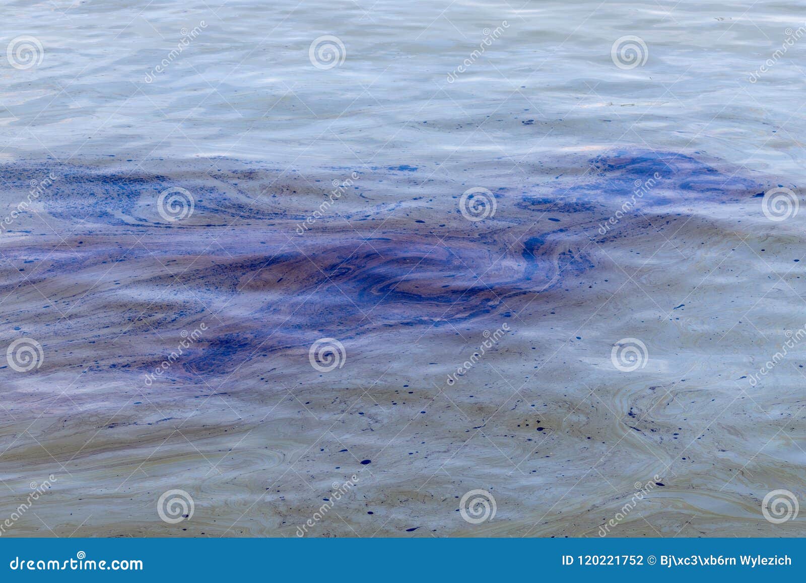 Oil pollution stock photo. Image of industrial, surface - 120221752