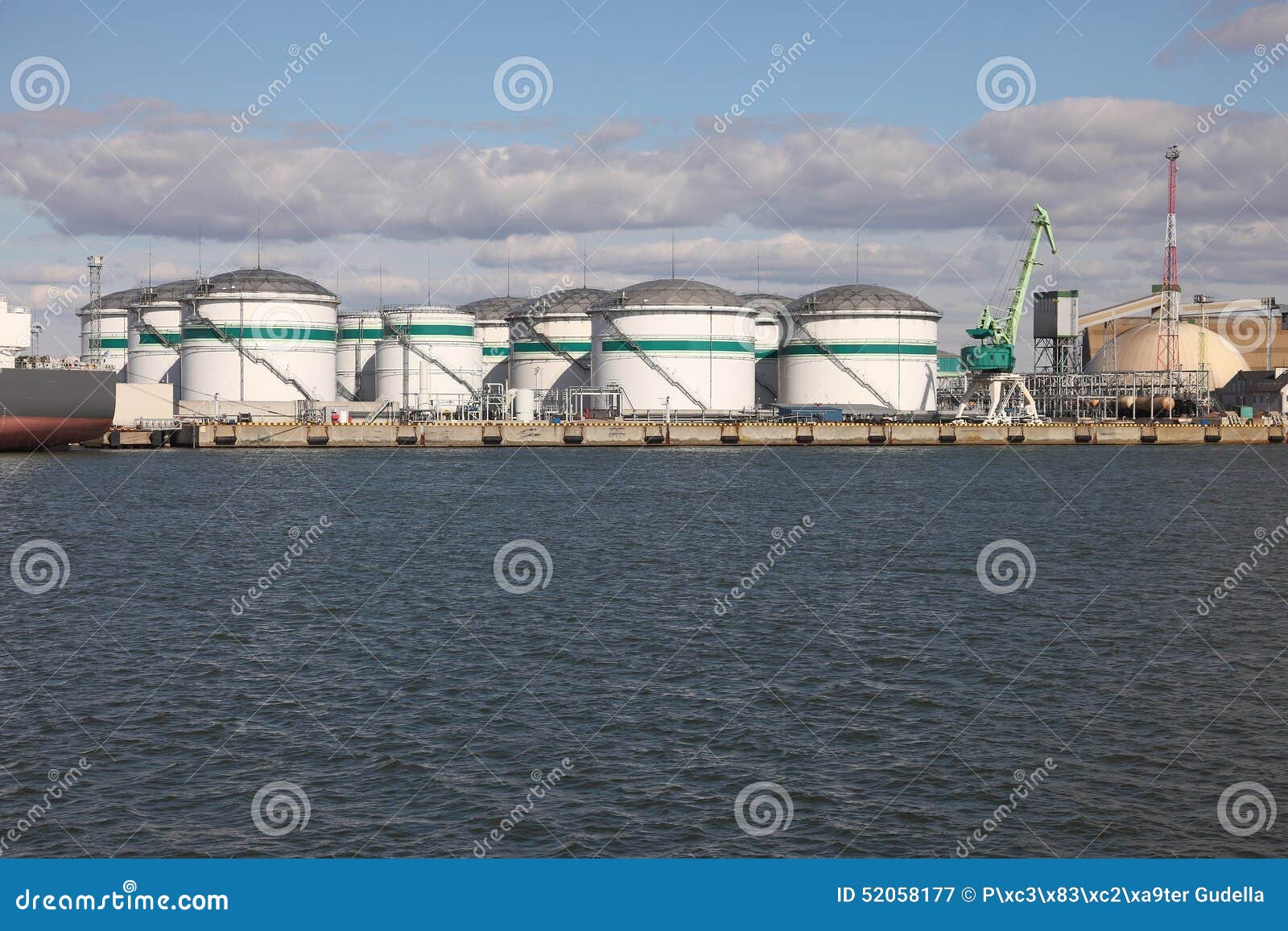 Oil Port stock image. Image of economy, dock, freight - 52058177