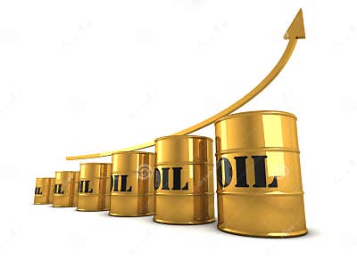 Oil price increasing stock illustration. Illustration of objects - 5842957