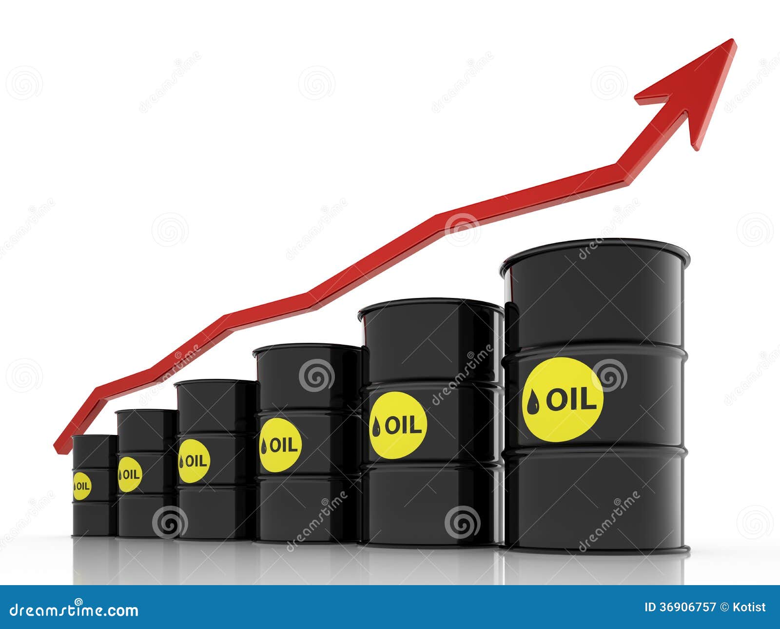 Oil price rise concept stock illustration. Illustration of metal - 36906757