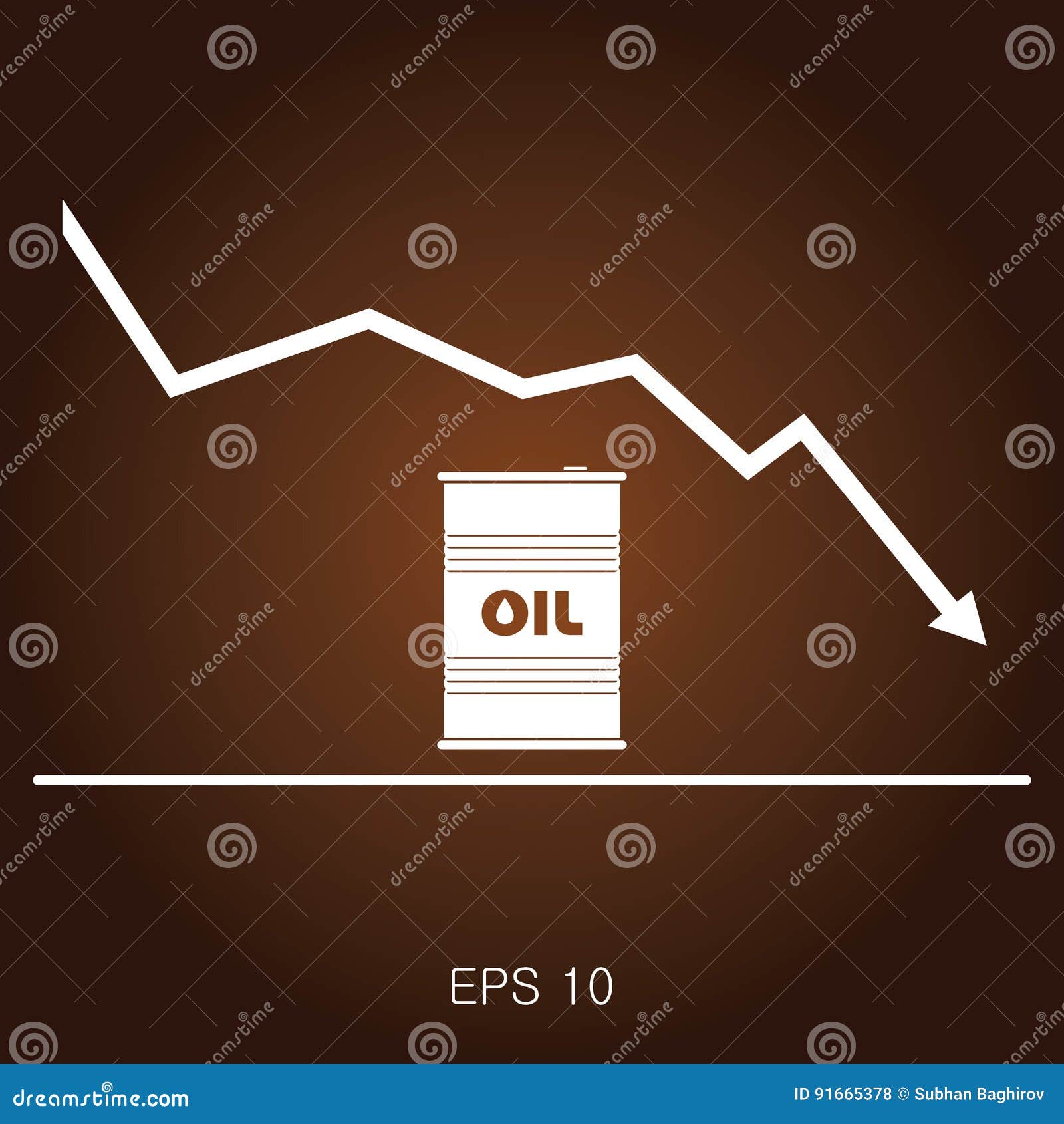 Oil Prices Balance Simple Flat Vector Illustration Stock Vector ...
