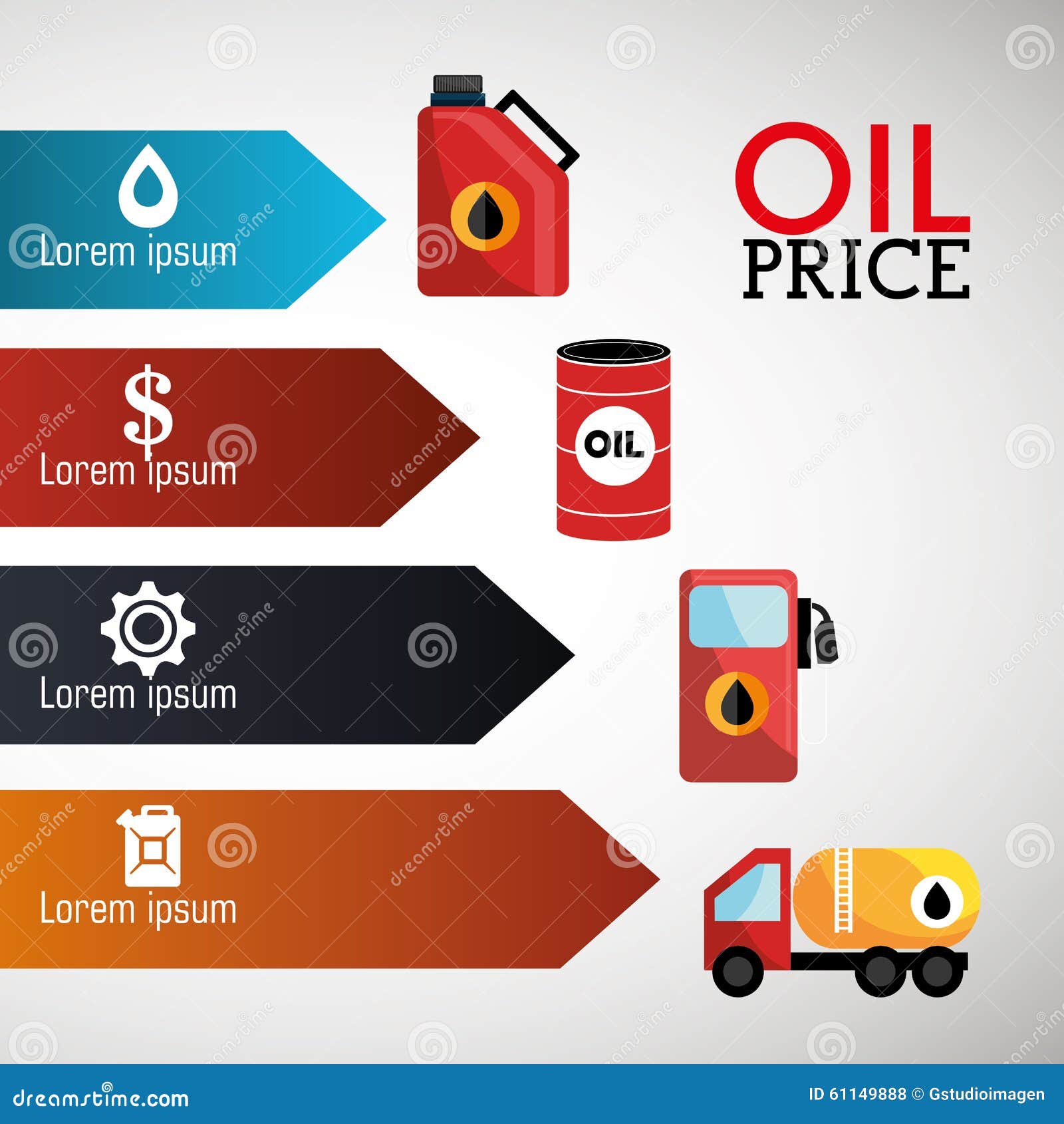 Oil Prices Infographic Design Stock Vector - Illustration of energy ...