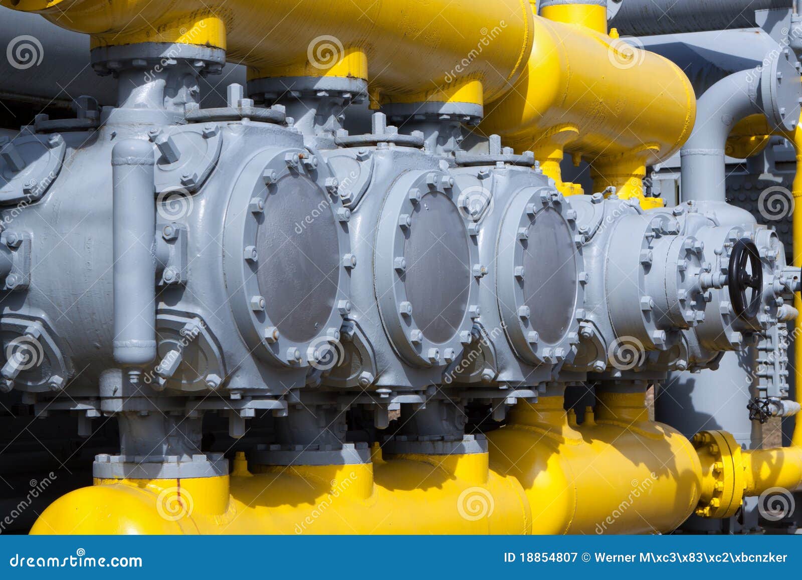 Oil pump stock image. Image of factory, yellow, industrial - 18854807