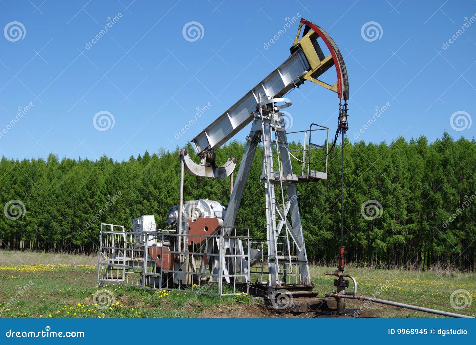 Oil pump stock image. Image of energy, barrel, industry - 9968945