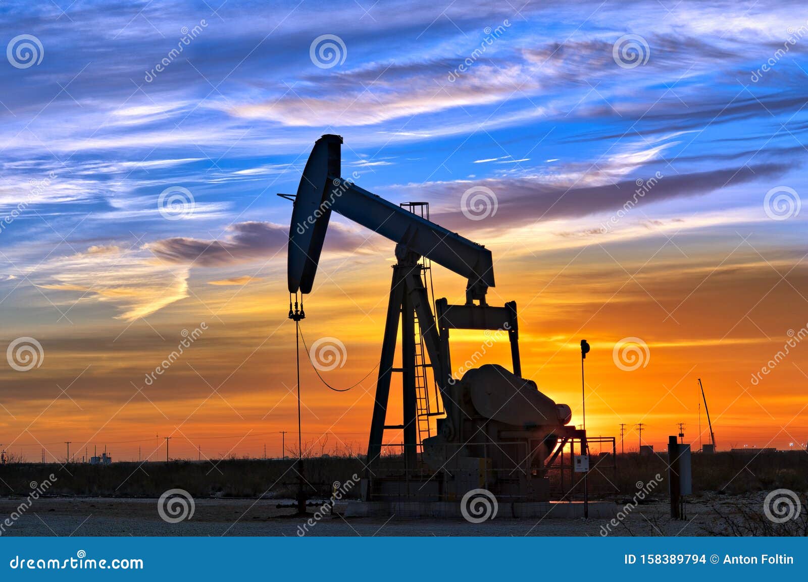 Oil pump stock photo. Image of generation, permian, gasoline - 158389794