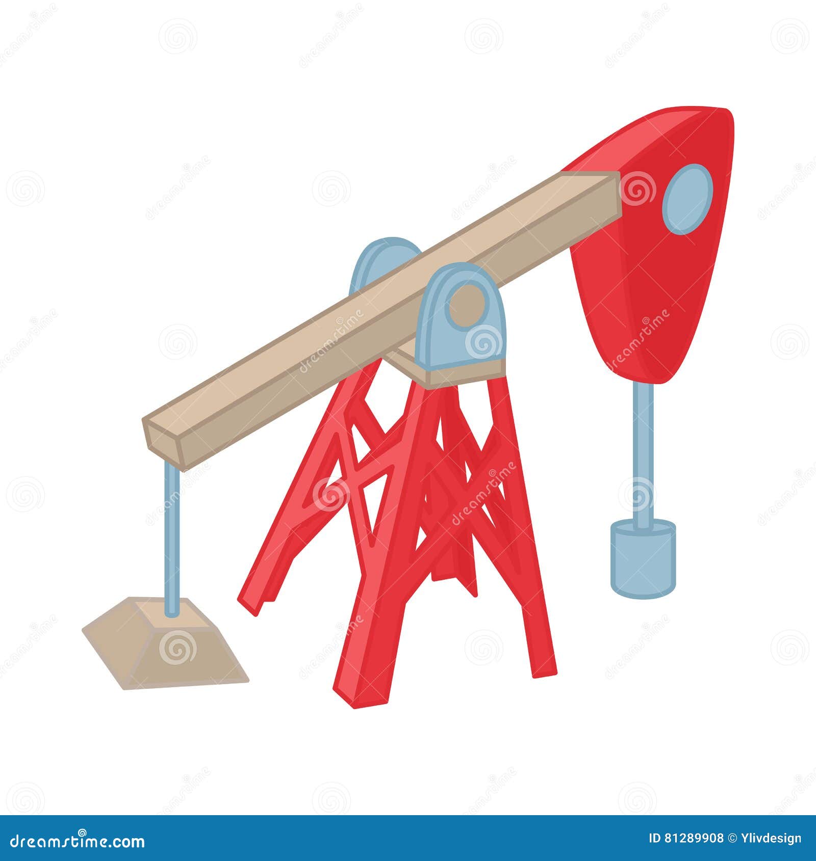 Oil Pump Icon in Cartoon Style Stock Vector - Illustration of ...