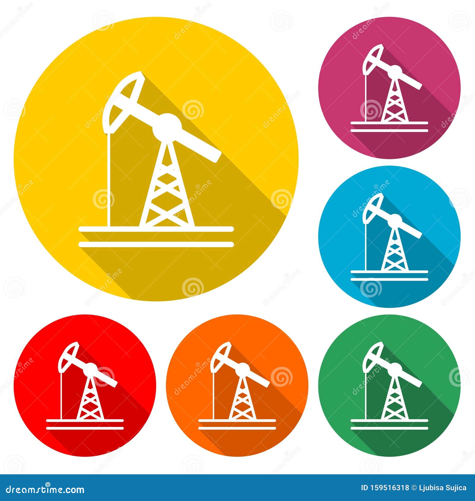 Oil pump icon stock vector. Illustration of industry - 159516318