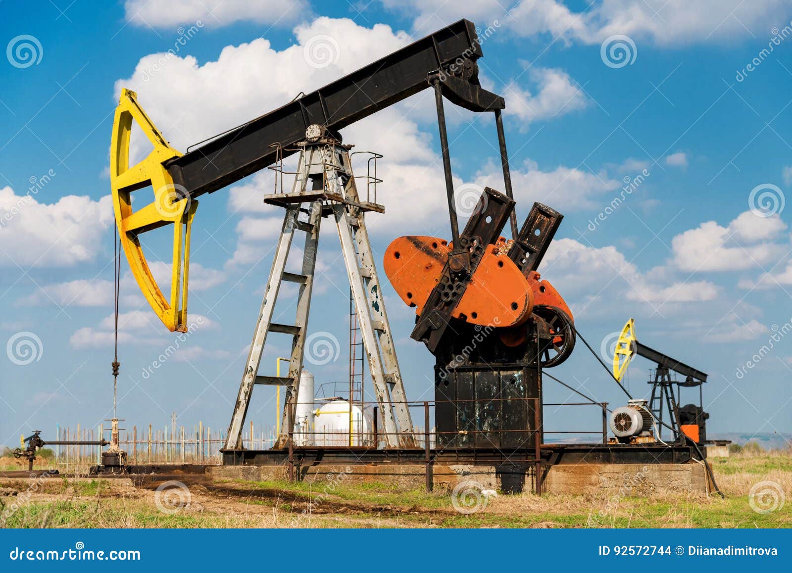 The Oil Pump, Industrial Equipment Stock Photo - Image of barrel ...
