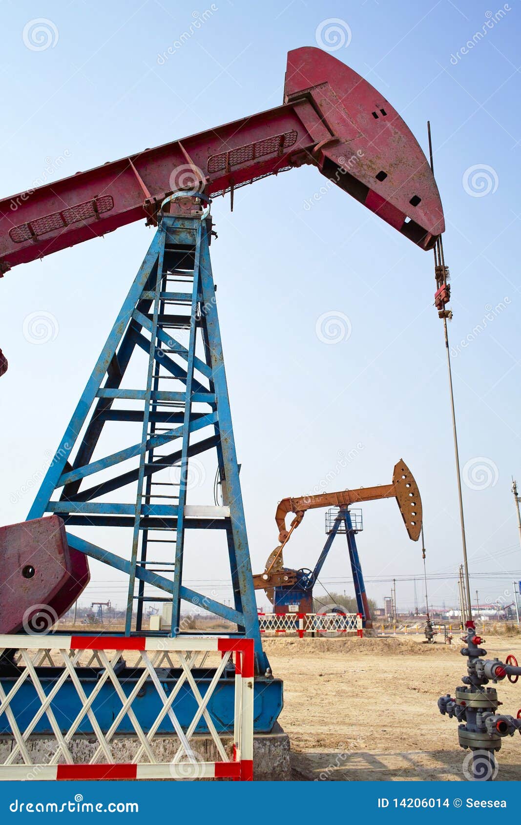 Oil pump jack stock photo. Image of field, steel, metal - 14206014