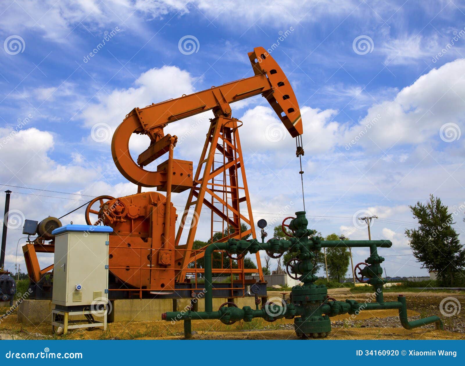 Oil pump jack stock photo. Image of gasoline, jack, manufacturing ...