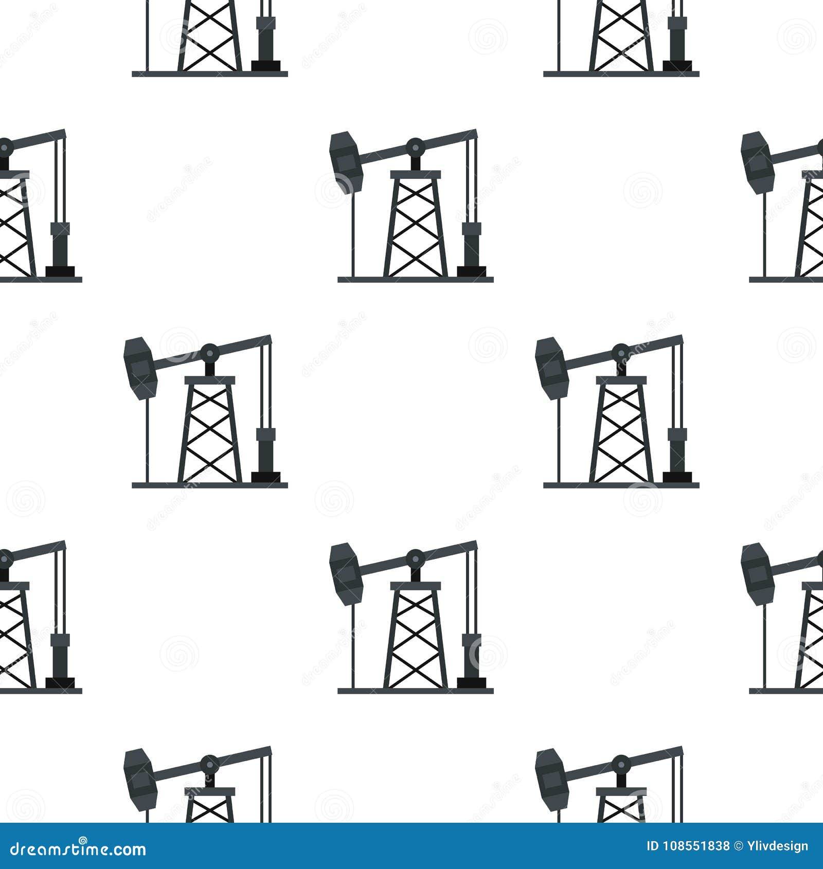 Oil pump pattern seamless stock vector. Illustration of business ...