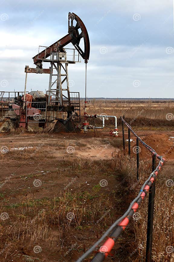 Oil pump and pipe stock image. Image of engine, grass - 22226411