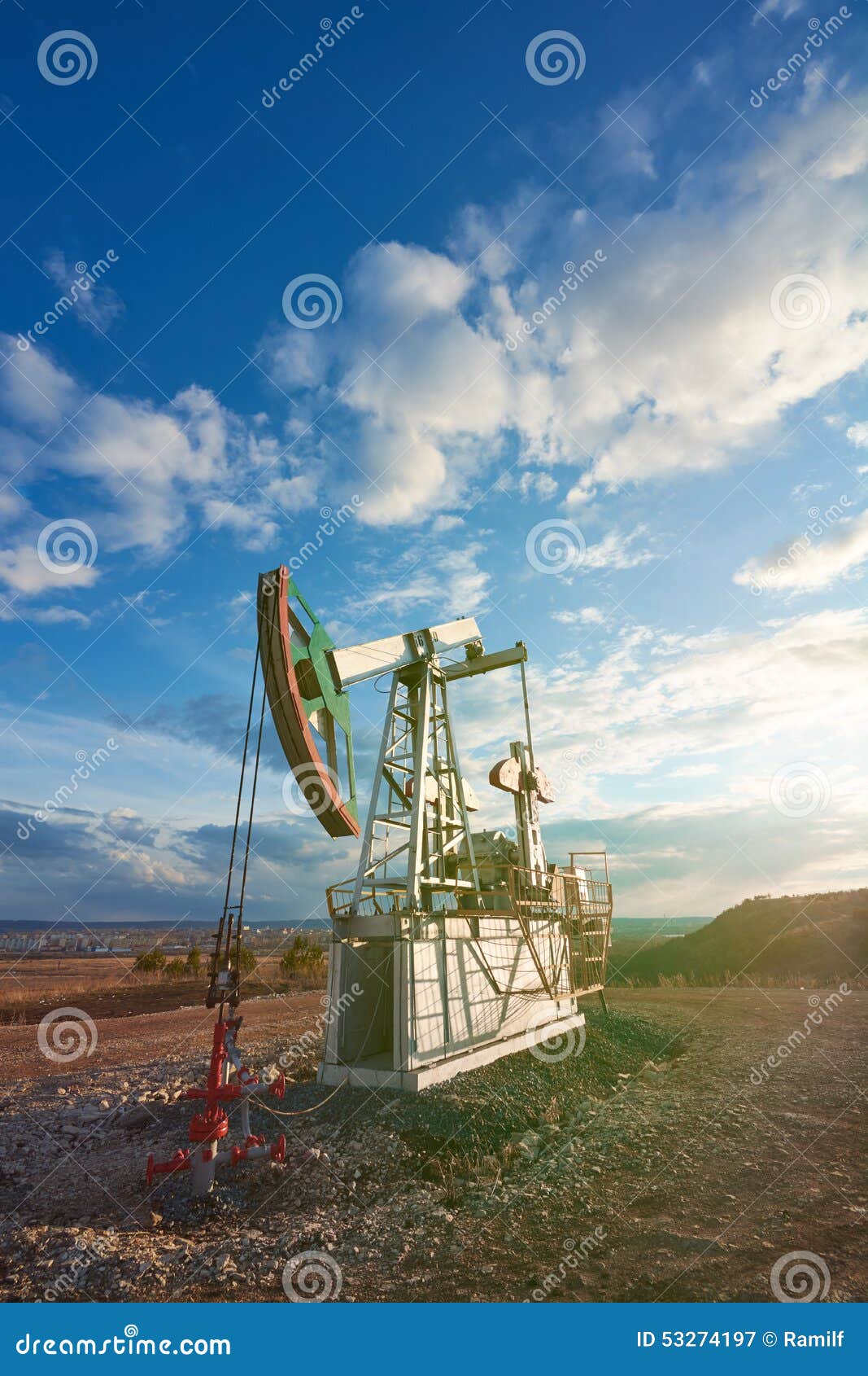 Oil pumping station stock image. Image of environment - 53274197