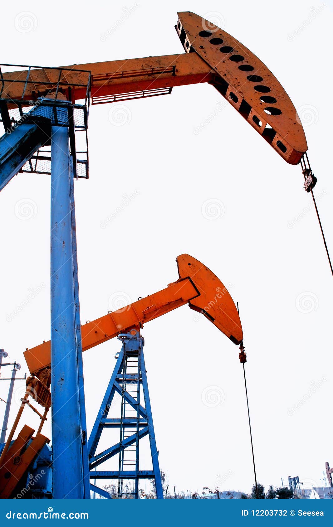 Oil pumping Unit stock photo. Image of heavy, production - 12203732