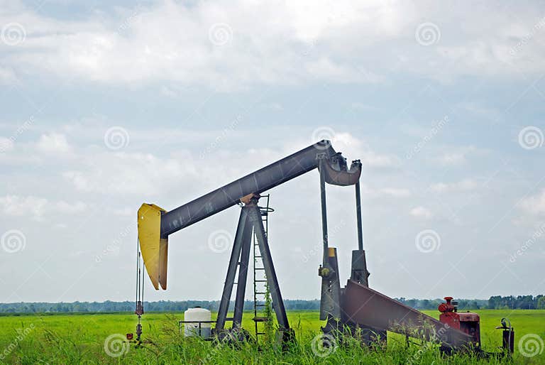 Oil Pumping Unit stock image. Image of gasoline, oilfield - 6336265