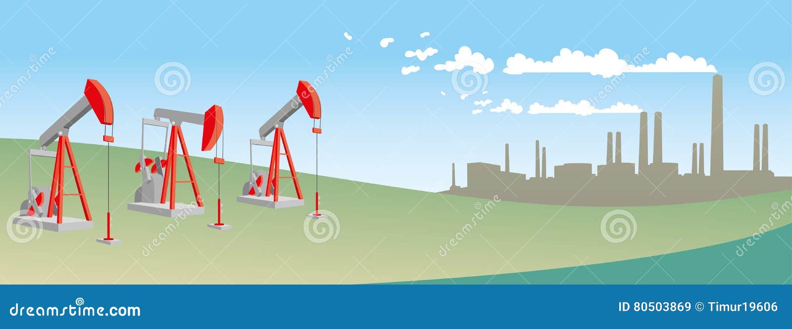 Oil pumps stock vector. Illustration of jack, petrol - 80503869