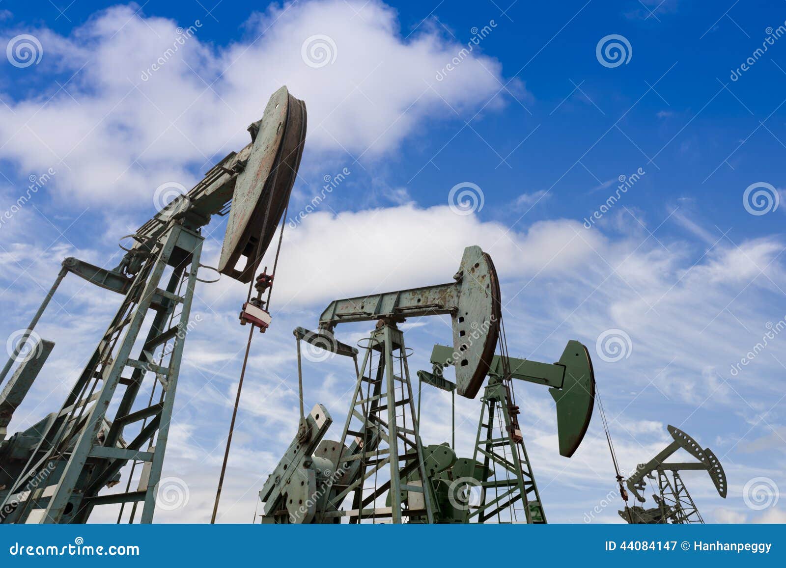 Oil pumps stock image. Image of generation, environment - 44084147