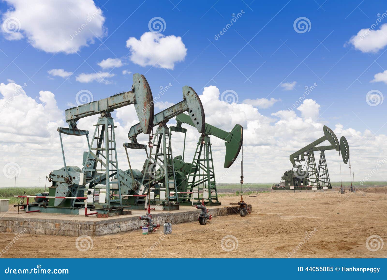 Oil pumps stock image. Image of derrick, heavy, generation - 44055885