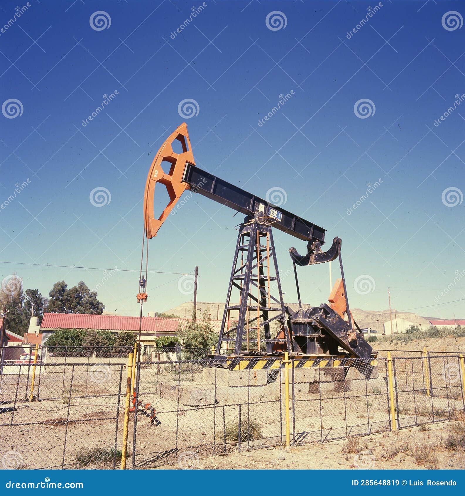 Oil Pumps are Running in the Sunset at the Oil Field Stock Image ...