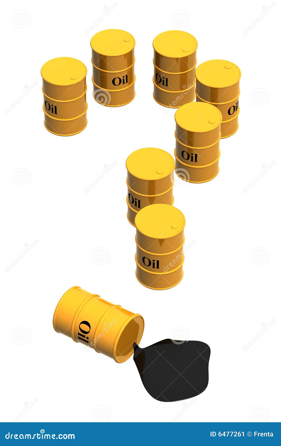 Oil question stock illustration. Illustration of mark - 6477261