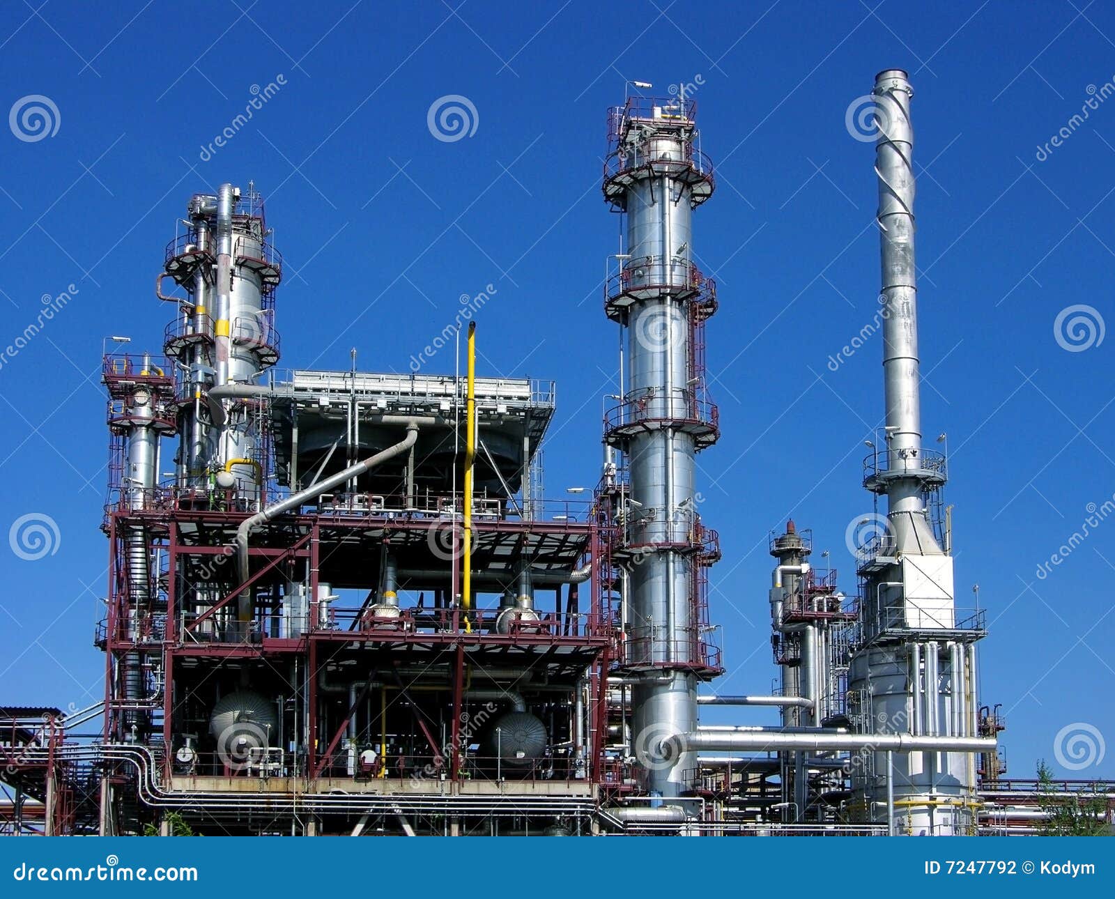 Oil rafinery in europe stock photo. Image of petroleum - 7247792
