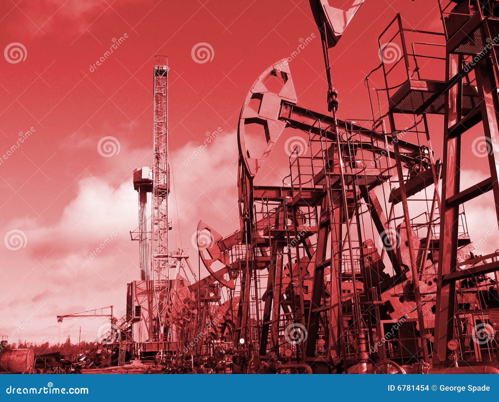 Oil red stock photo. Image of pipe, drilling, crude, black - 6781454