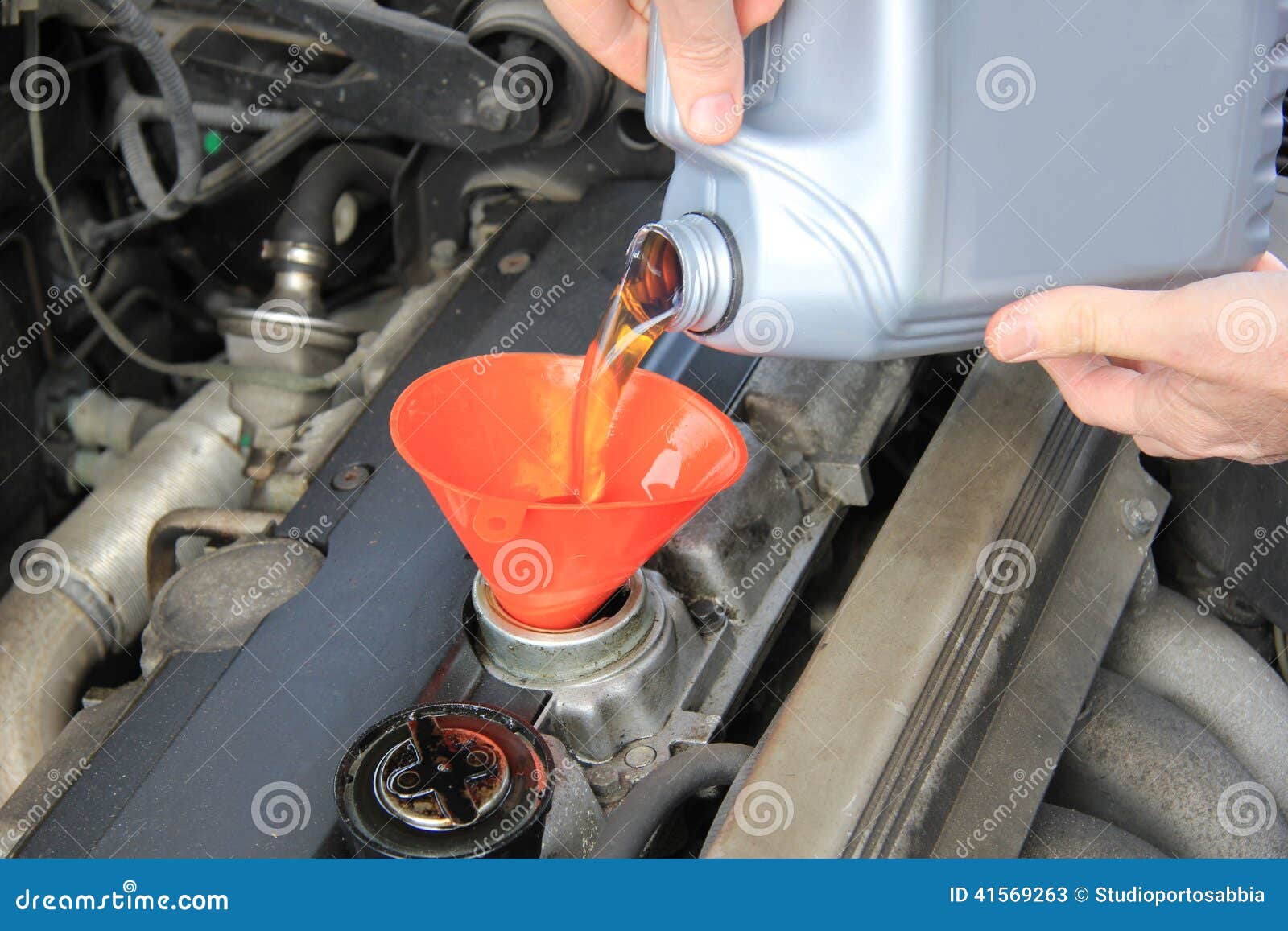 Oil refill stock image. Image of repair, person, shop - 41569263