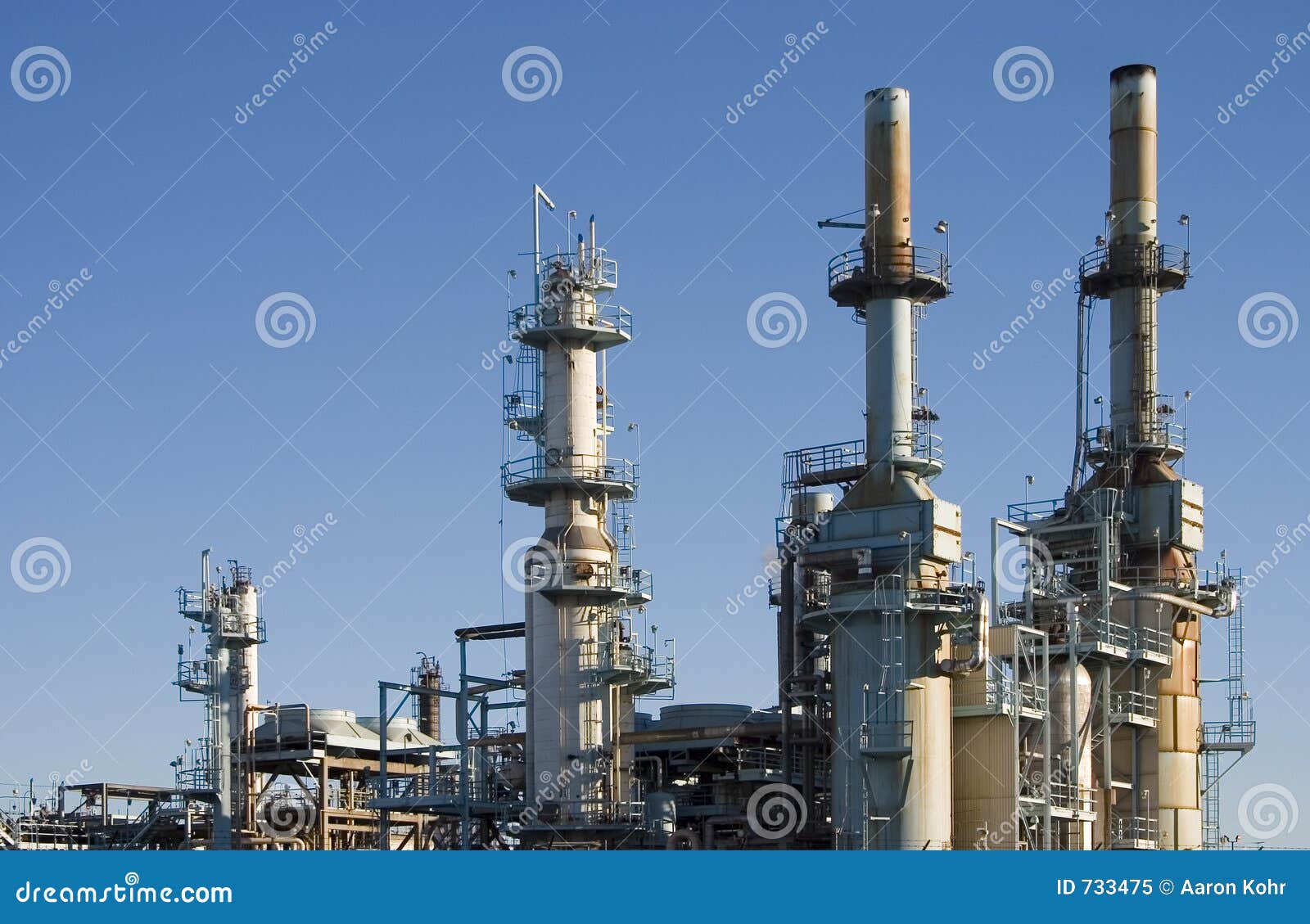 Oil Refinery 1 stock image. Image of factory, fumes, energy - 733475