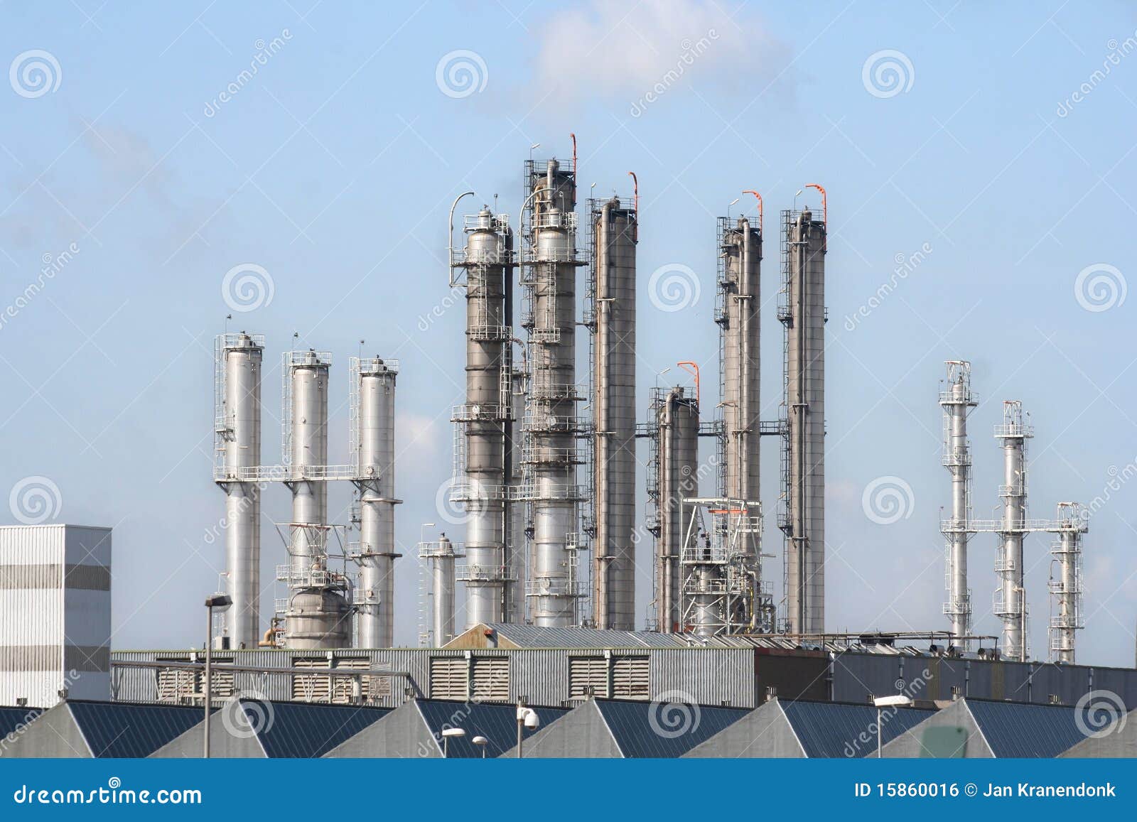 Oil Refinery stock photo. Image of environment, petroleum - 15860016