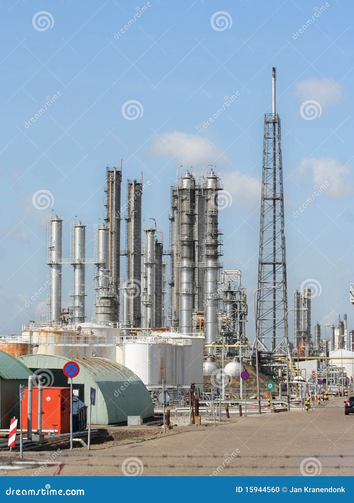Oil Refinery stock photo. Image of industrial, petrol - 15944560