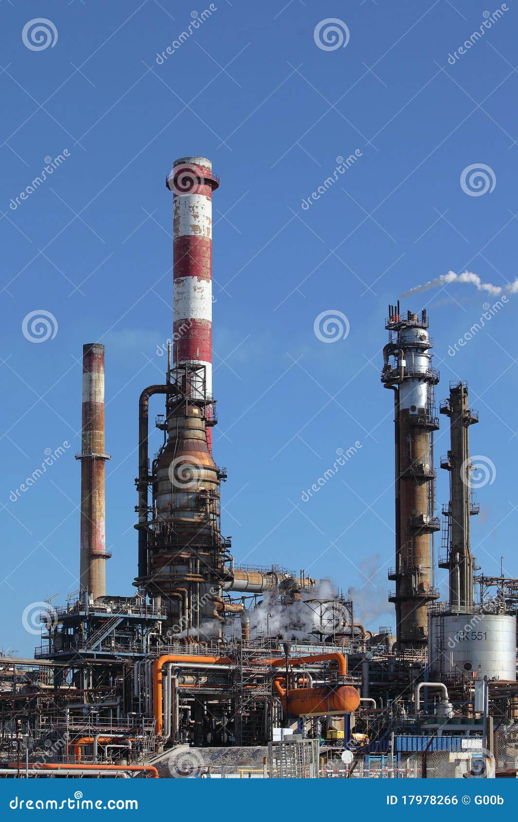 Oil refinery stock photo. Image of chimney, dioxide, petroleum - 17978266