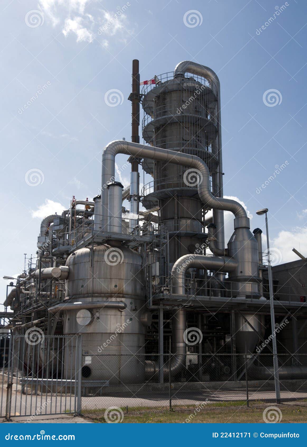 Oil refinery stock image. Image of flare, petrol, dioxide - 22412171