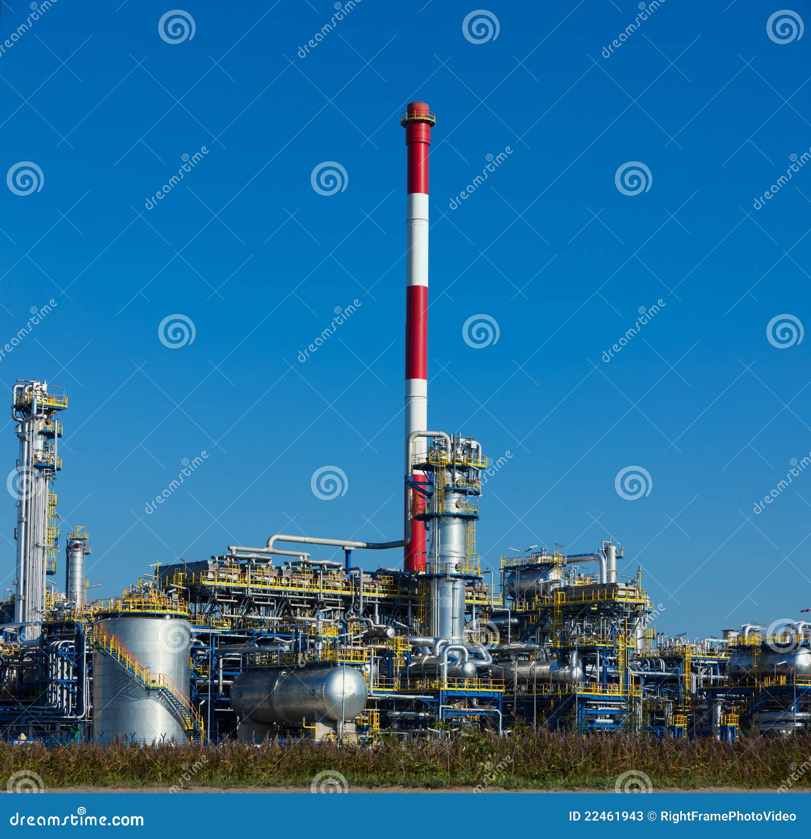 Oil refinery stock image. Image of environmental, gasoline - 22461943