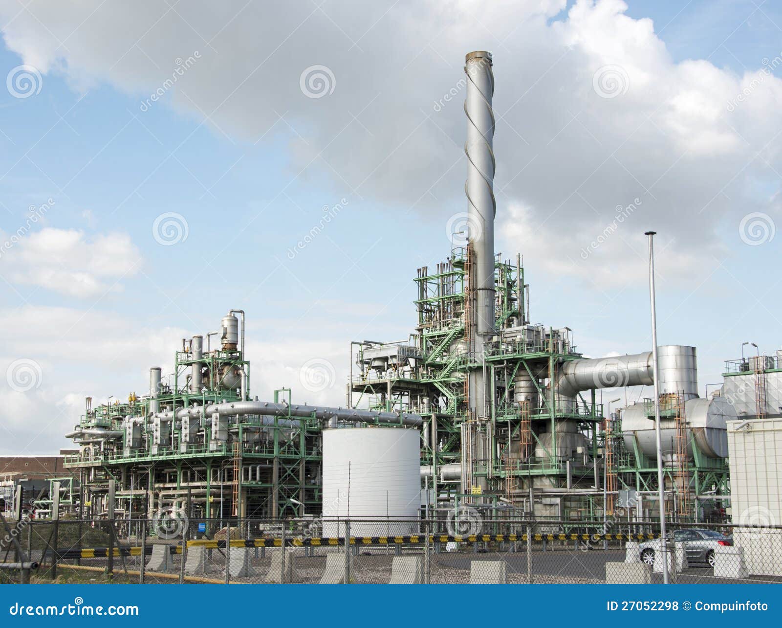 Oil refinery stock photo. Image of building, petrochemical - 27052298