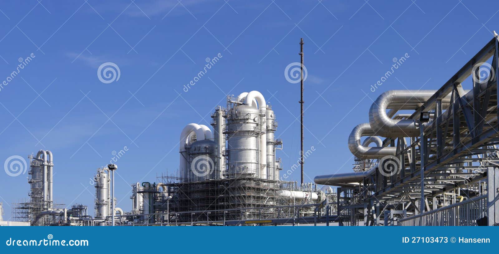 Oil refinery stock image. Image of fuel, dioxin, maasvlakte - 27103473