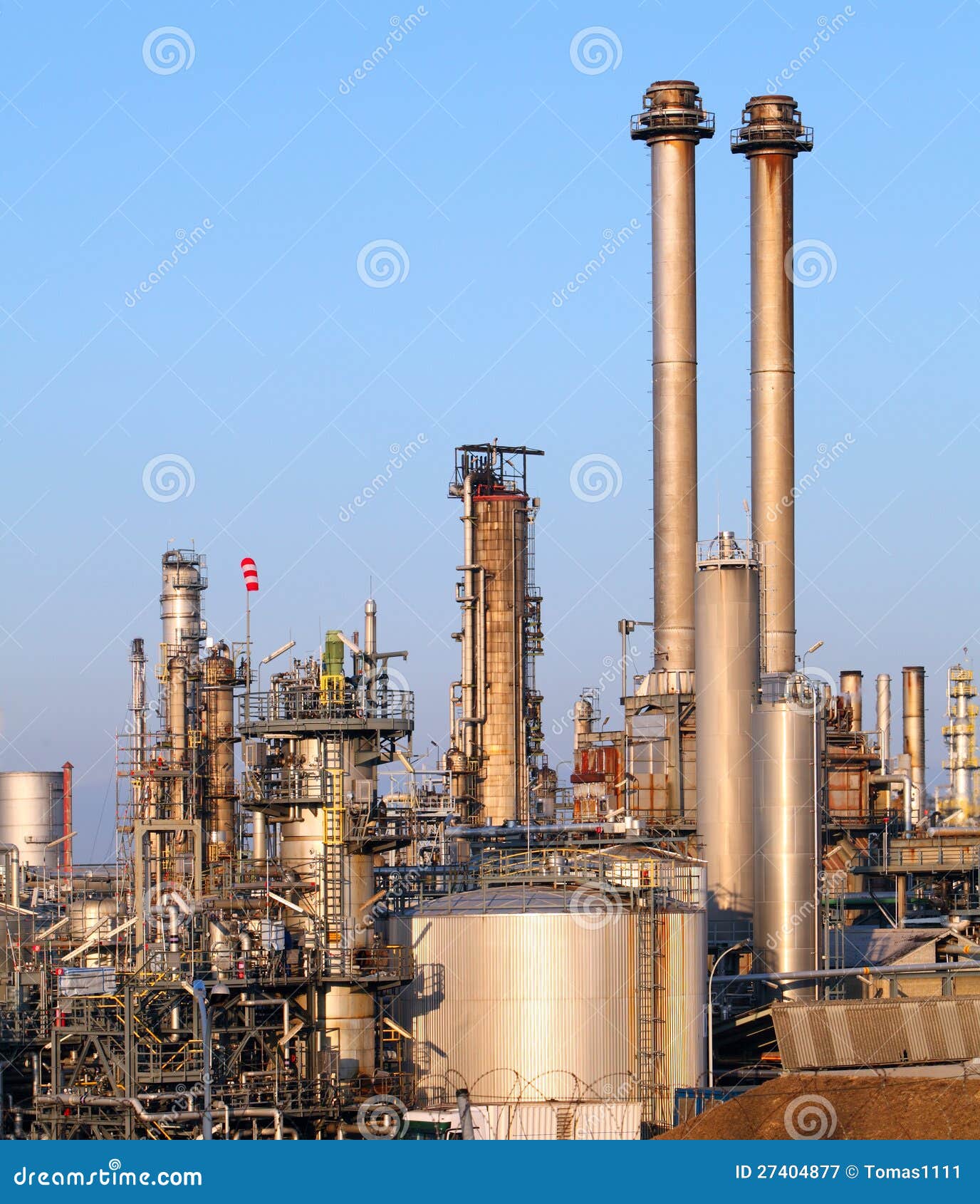 Oil refinery stock image. Image of industrial, dioxin - 27404877