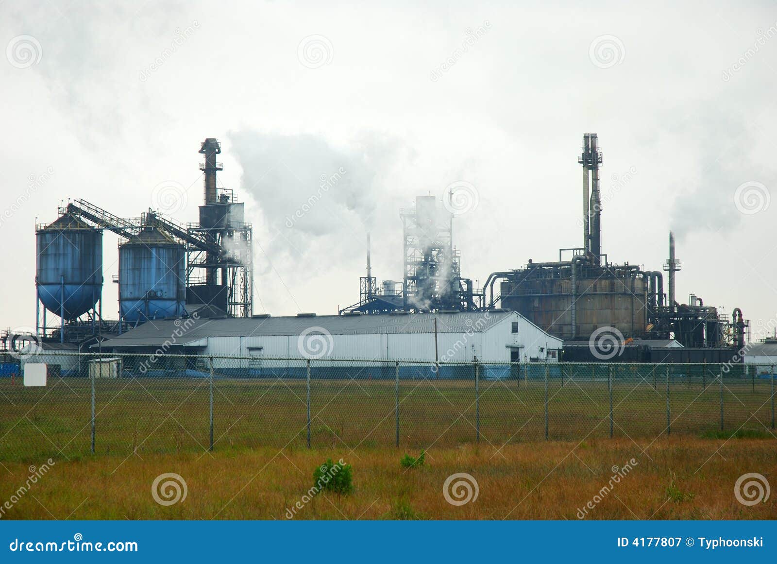 Oil refinery stock image. Image of steel, refinery, beams - 4177807