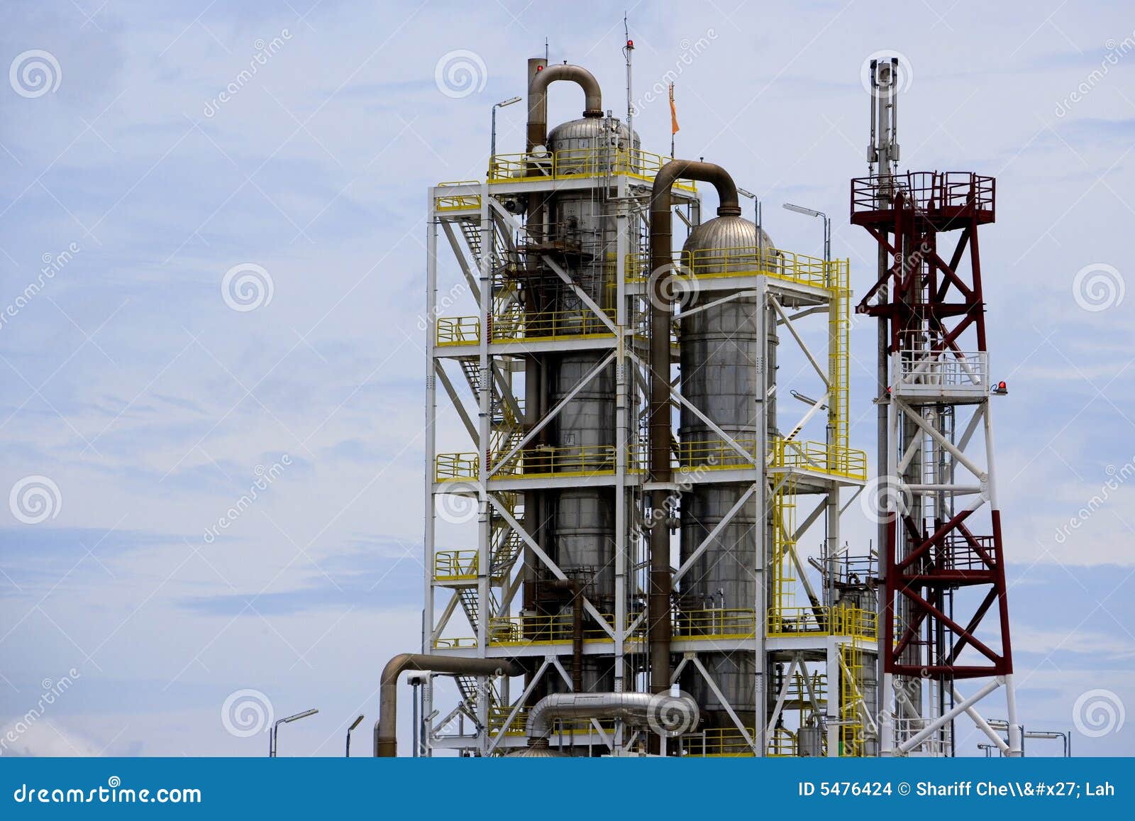 Oil Refinery stock photo. Image of power, pollution, chemical - 5476424