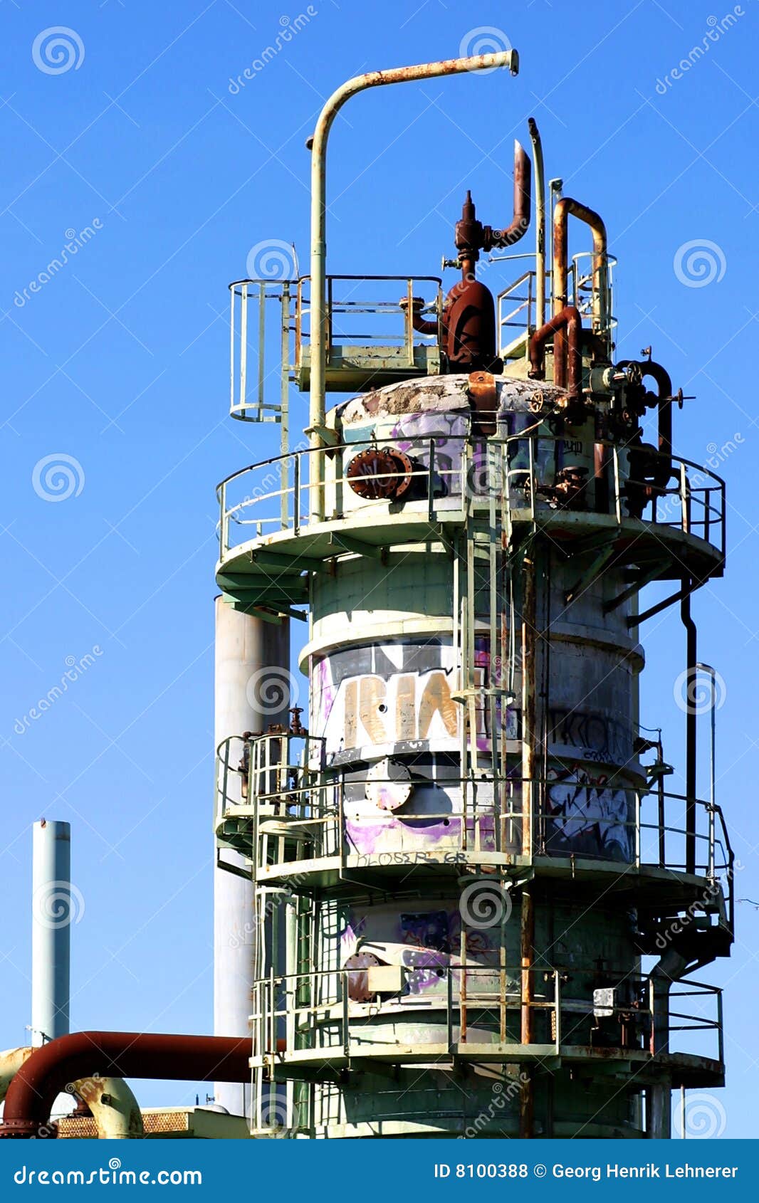 Oil Refinery stock photo. Image of california, aged, industry - 8100388