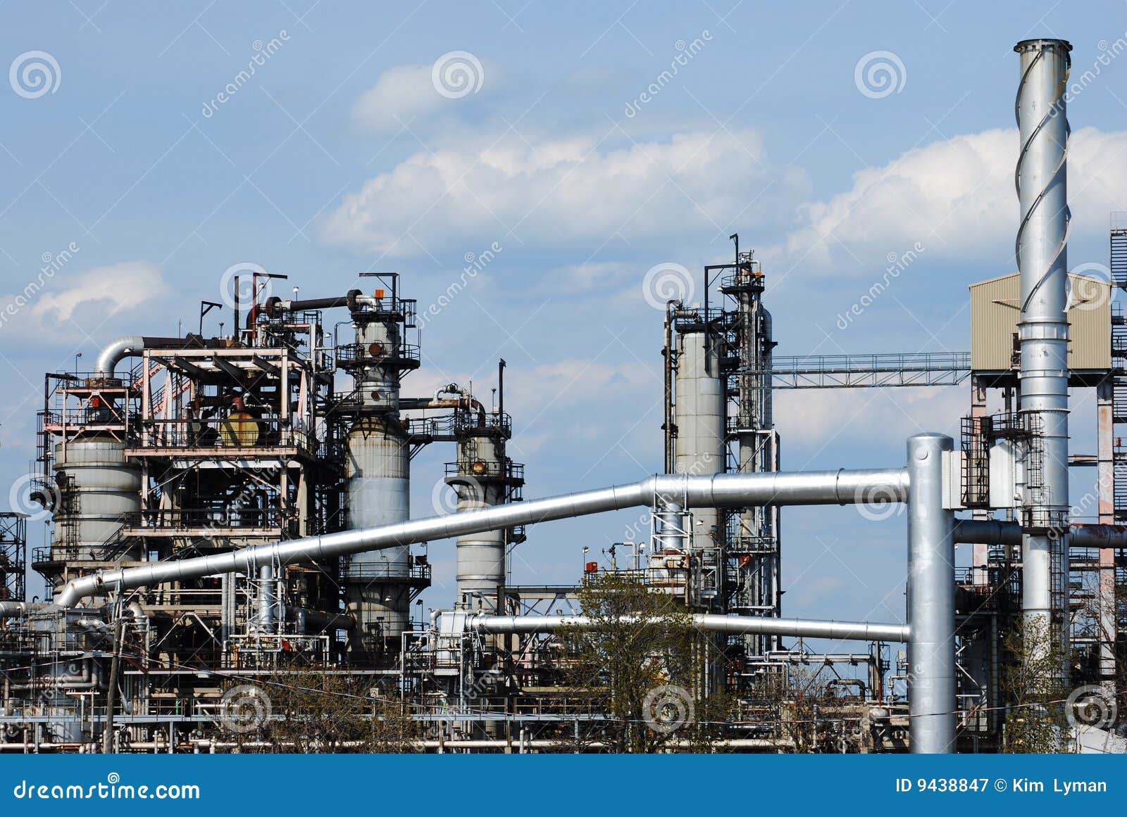 Oil Refinery stock image. Image of chimney, stack, boiler - 9438847